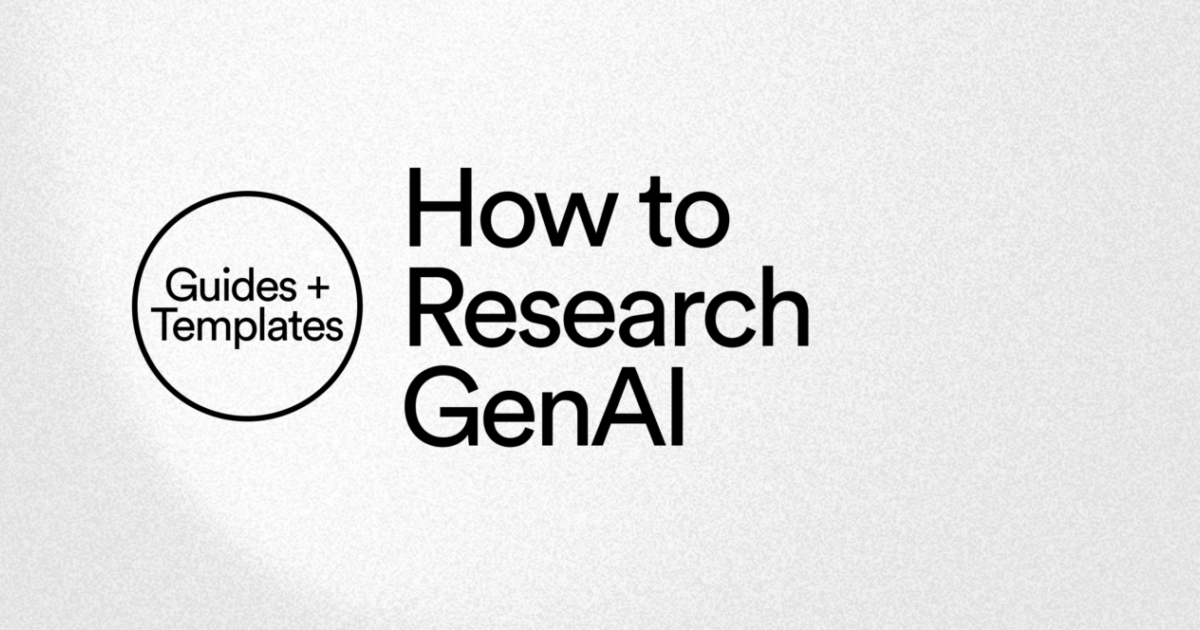 How to Approach Studies on GenAI
