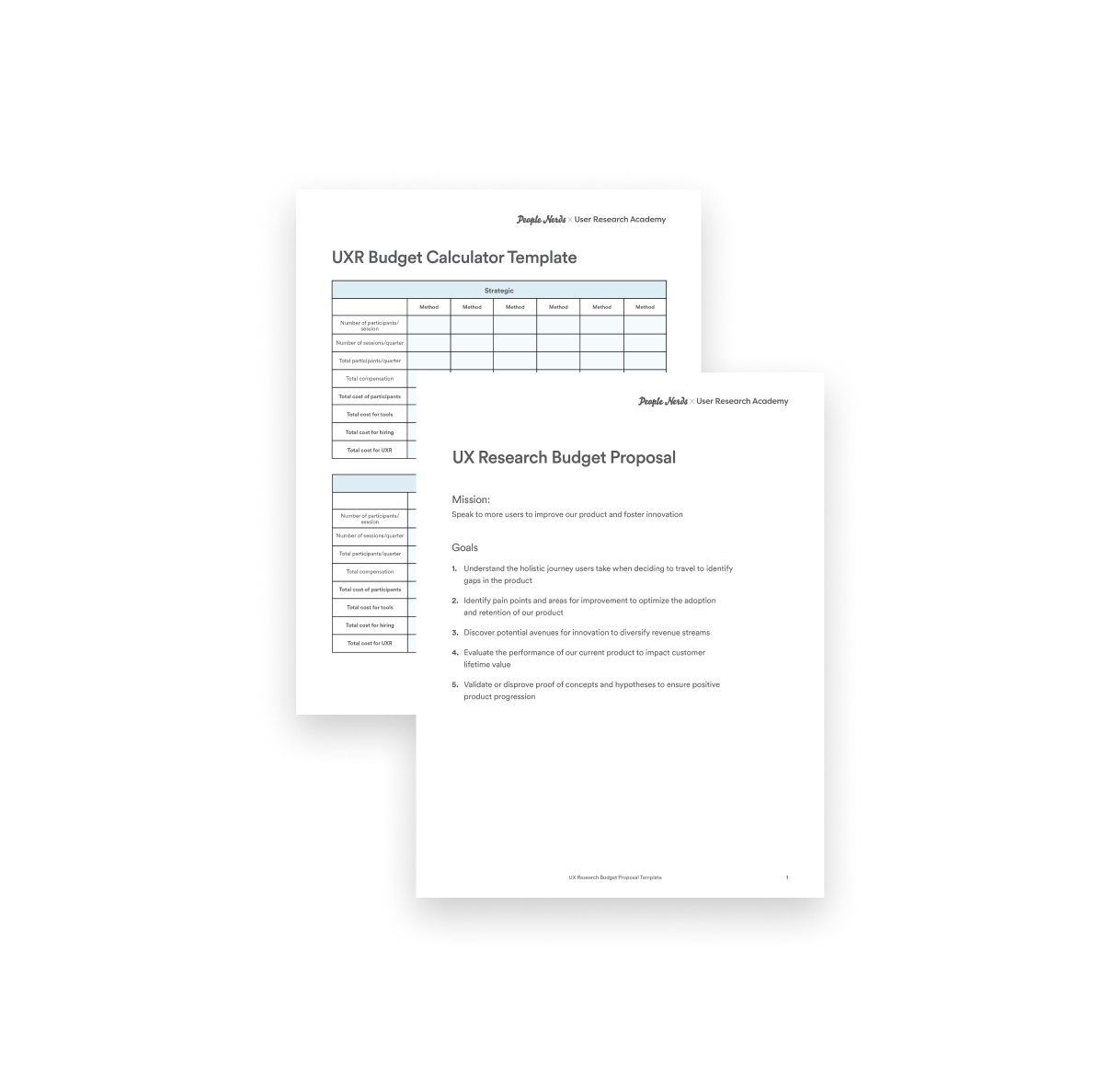 User Research Budget Calculator And Proposal Template User Research Budget Calculator And Proposal Template